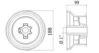 China Die-Cast Aluminium Drum High Lift 5250-54 134-1375MM for sale