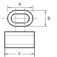 China Aluminum Alloy Cable Sleeve Oval for sale