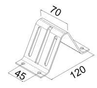 China Top Bracket Galv./ Ral 9010 for sale