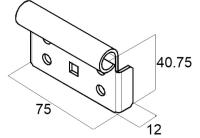 China Slide Roller Of Top Bracket Galv./ Ral 9010 for sale