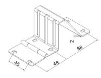 China Industrial Garage Door Side Hinge Galvanised Steel / White Ral 9010 for sale