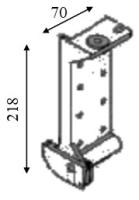China Bottom Roller Bracket  Alu. for sale