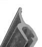 China Multipurpose Industrial Doors Parts EPDM Black Lateral Rubber for sale