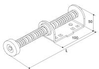 China OEM ODM Industrial Doors Parts Galvanized Steel Garage Door Bumper Springs for sale