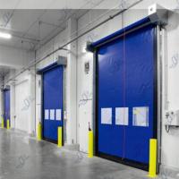 China Anti Collision Industrial High Speed Door Flexible Pvc Roll Up Doors for sale