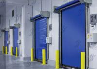China Automatic  Thermal Insulation Fast High Speed Fabric Rapid Rolling Shutter Doors for sale