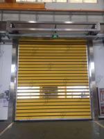 China Automatic Insulated Industrial High Speed Door Roll Up Spiral Thermal Insulation Door for sale