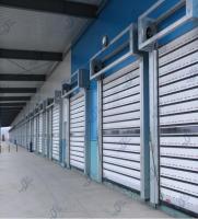 China Automatic Insulated Industrial High Speed Door Roll Up Spiral Thermal Insulation Door for sale
