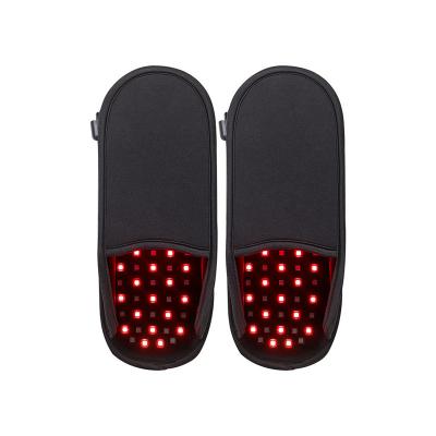 China 660nm 850nm Red Light Therapy Slippers Pain Relief 34x31x8cm Black Color for sale
