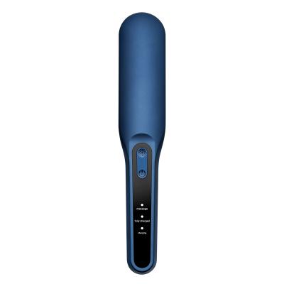 China Red Blue Light Electric Therapy Hair Loss Treatment Comb EMS Vibration Massager Comb for sale