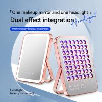 China 2 IN 1 Makeup Mirror Face Skin Care Red Light Therapy Panel Device for sale