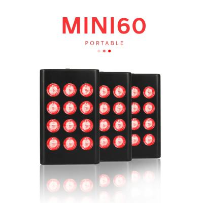 China MINI 60 660nm 850nm Red Infrared Led Light Therapy Device Facial Skin Care Anti Aging for sale