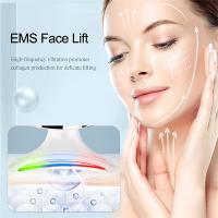 China ABS Stainless Steel Neck Lifting Massager EMS LED Light Therapy Anti-Wrinkle Device for Neck and Face for sale