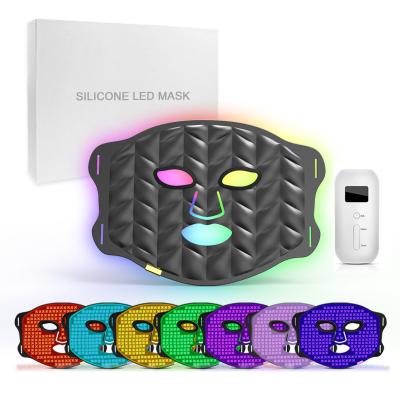 China Silicone LED Light Therapy Facial Mask For Promoting Metabolism for sale