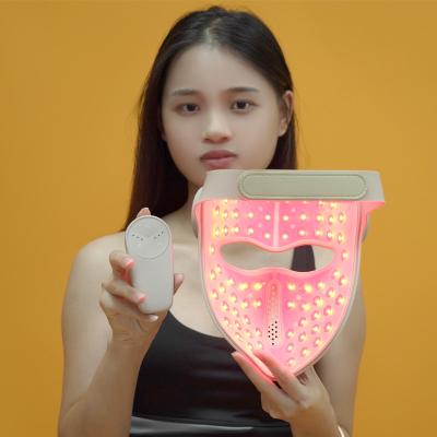 China Multi-Wavelength Red Light Therapy Face Mask – 288 LEDs (660/460/850/1064nm), Wireless, 3 Timer Settings, CE/FCC/RoHS Certified for sale
