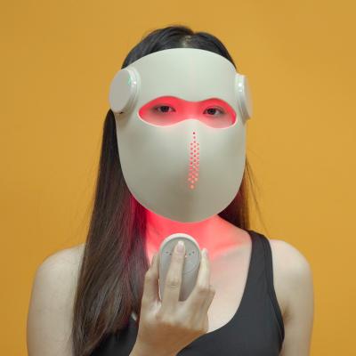 China 3D Red & Infrared Light Therapy Mask – 660+850+1064nm + Blue 460nm LED, 288 Lights, Skin Firming & Acne Treatment, CE/RoHS/FCC for sale