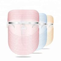 China Pigment Removal DC5V 3 Colors Skin Gear Led Face Shield With Led Lights for sale