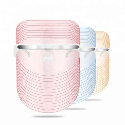 China Pigment Removal DC5V 3 Colors Skin Gear Led Face Shield With Led Lights for sale