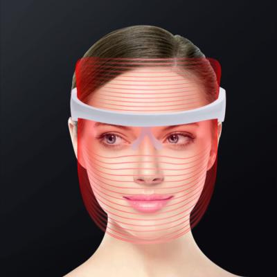 China 18W PDT Facial Light Therapy 7 Colors LED Facial Masks With Neck for sale