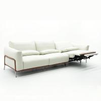 China Dual Motor Modern Design Recliner Sofa Zero Wall Leather Power Reclining Sofa for sale