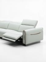 China Leather Or Fabric Sectional Recliner Sofa Ergonomic Design Corner Couch With Recliner for sale