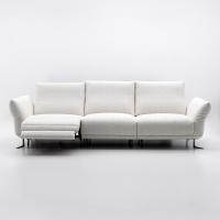 China High back modern recliner sofa with adjustable headrest and armrest for sale