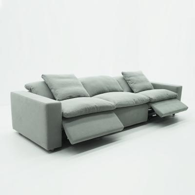 China Minimalist Design Modern Contemporary Recliner Sofa Built In USB Charging Port for sale