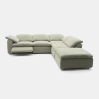 China Minimalist Relax Use Modern Sectional Sofas With Recliners And USB Ports Deep Seat for sale