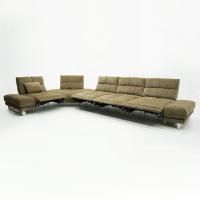 China Stain Resistant Luxury Sectional Recliner Sofa Adjustable Seat Depth For Villa Home for sale