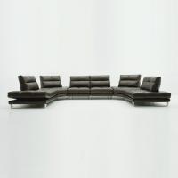China Scratch Resistant Modern Reclining Sectional Sofa With Chaise Easy Clean U Shaped for sale