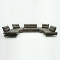 China Scratch Resistant Modern Reclining Sectional Sofa With Chaise Easy Clean U Shaped for sale