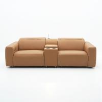 China Luxury Style Modern Home Cinema Sofa Adjustable Headrest Theater Recliner Sofa for sale