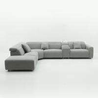 China Customized Modern Reclining Sectional Couch L Shape Zero Wall Power Sofa For Living Room for sale