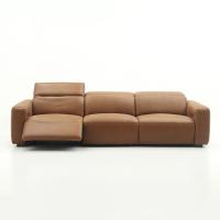 China Luxury Powered Recliner Sofa Italian Style Minimalist Design Power Couch Recliner for sale