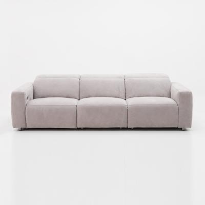 China Three Seater Modern Recliner Sofa Couch Deep Seat Recliner Lounge For Living Room for sale