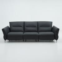 China Luxury Modern Recliner Sofa with Adjustable Headrest & Footrest for sale