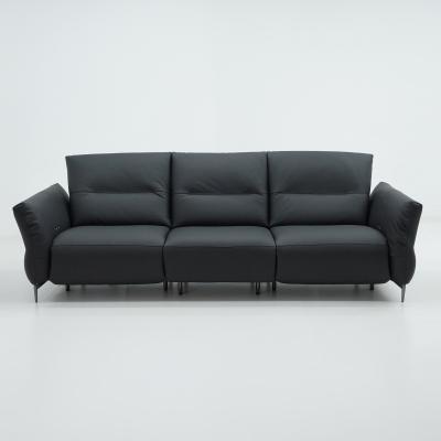 China Luxury Modern Recliner Sofa with Adjustable Headrest & Footrest for sale