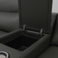 China Quiet Motor 2 Seater Cinema Recliner Sofa Multi Functional With Cup Holder OEM Size for sale