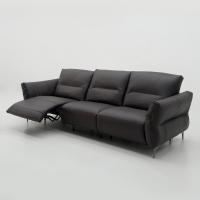 China Ergonomic Power Recliner 3 Seater Sofa With Smooth Motor And Integrated Back Support for sale