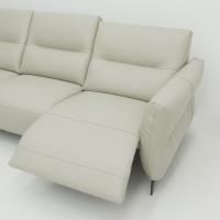 China Upscale Adjustable Recliner Sofa with Quiet Drive Motor & Padded High Backrest for sale