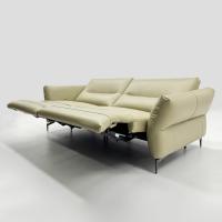 China Deluxe Power Recliner Sofa with Ultra-Silent Motor & Structural Back Support for sale