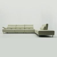 China Modern Power Recliner Sectional Sofa With Sliding Back Cushion Villa Living Room Use for sale