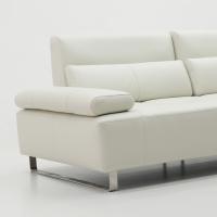 China Italian Style Sectional Recliner Sofa Modern Leather Power Reclining Sofa Space Saving for sale