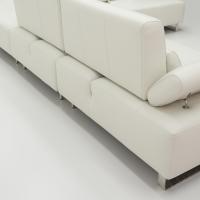China Italian Style Sectional Recliner Sofa Modern Leather Power Reclining Sofa Space Saving for sale
