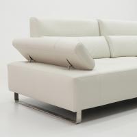 China Italian Style Sectional Recliner Sofa Modern Leather Power Reclining Sofa Space Saving for sale