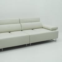 China Villa Sectional Recliner Sofa with Power Sliding Back and Chaise Lounge for sale
