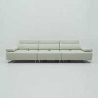 China Villa Sectional Recliner Sofa with Power Sliding Back and Chaise Lounge for sale
