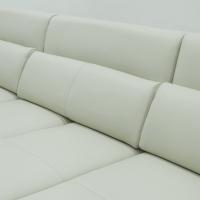 China Villa Sectional Recliner Sofa with Power Sliding Back and Chaise Lounge for sale