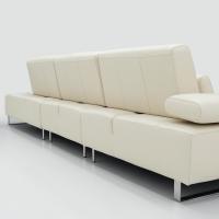 China Modern Italian Sectional Sofa with Sliding Seat and Reclining Comfort for sale