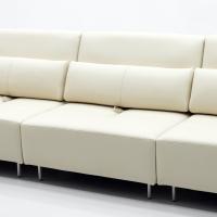 China Modern Italian Sectional Sofa with Sliding Seat and Reclining Comfort for sale